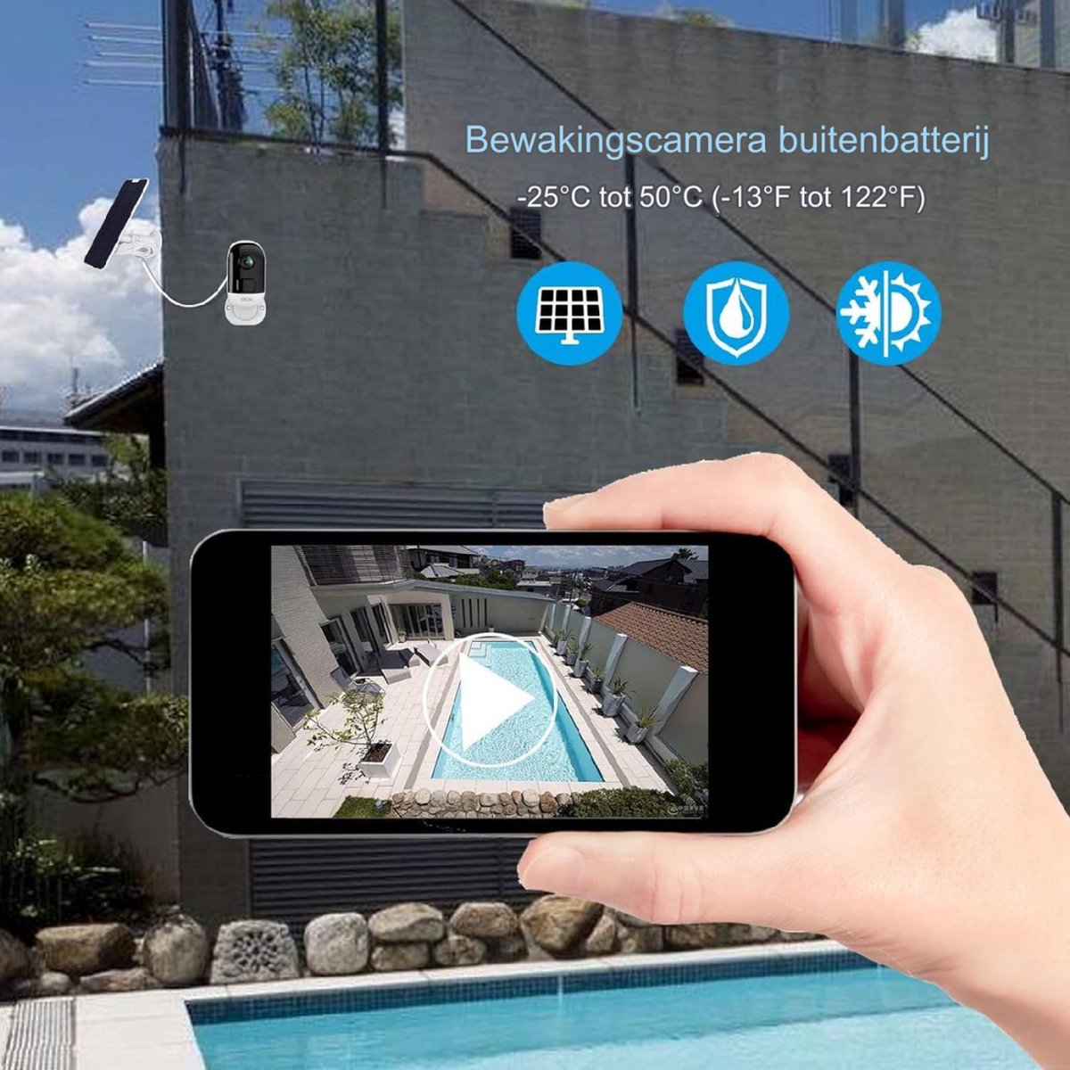 Camerabewaking Draadloos - Beveiligingscamera Draadloos Buiten ...