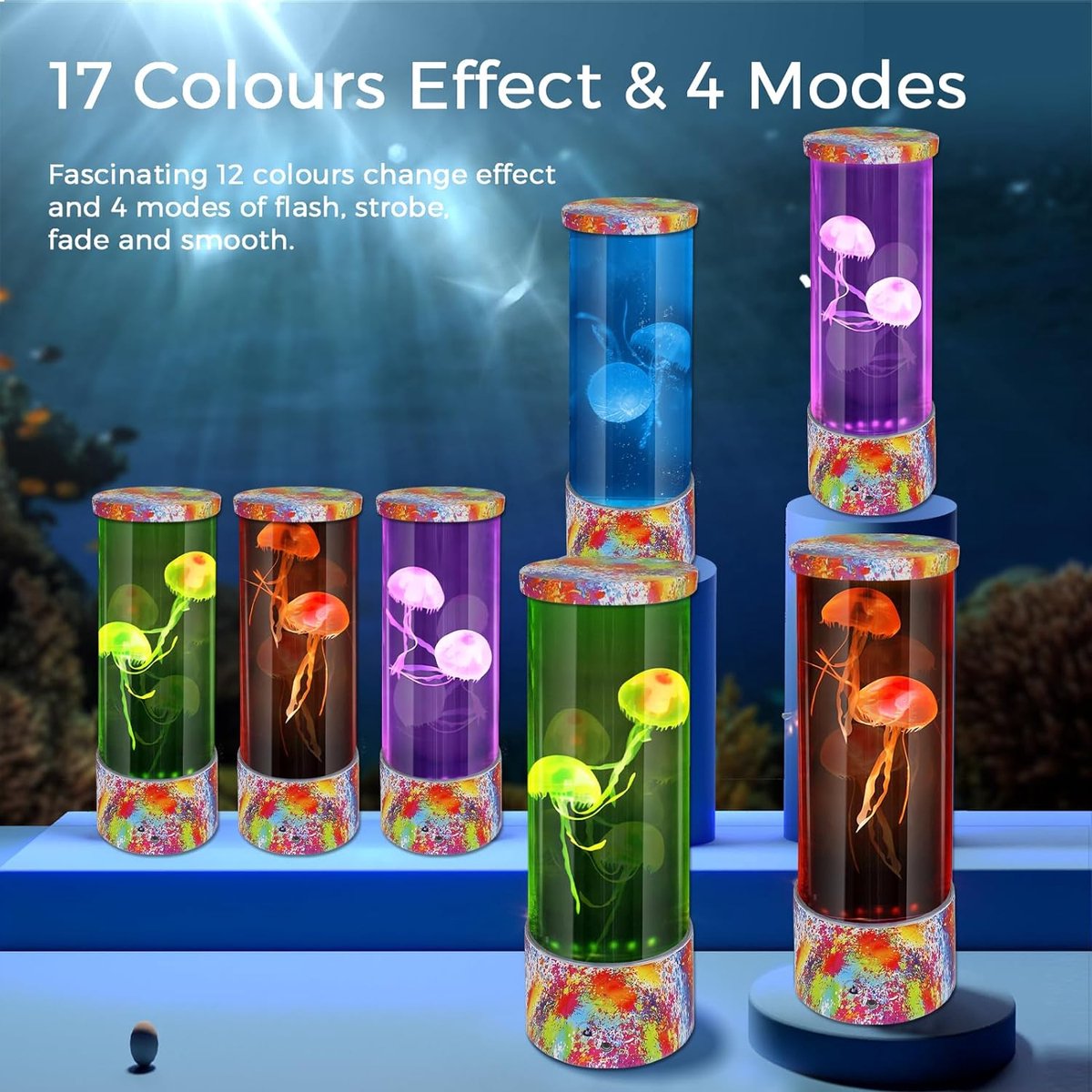 Lavalamp voor Kinderen - 17 Kleuren - Lavalamp - Lava Lamp - Lavalampen - Lavalamp... | bol