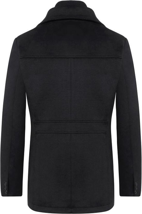 Versano Jack Heren Korte Mantel Manteljas Winterjas S - Zwart | bol