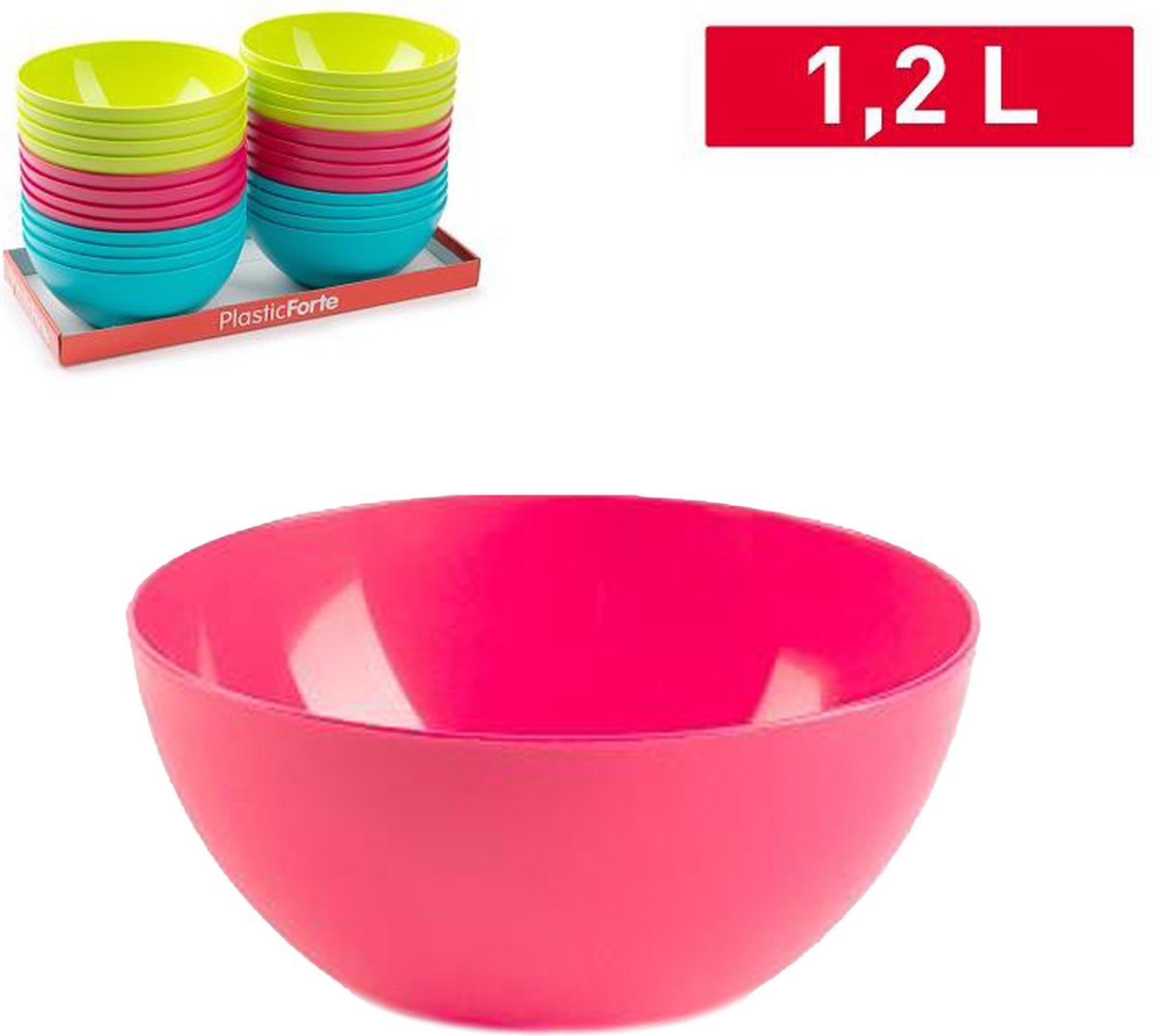 Bols/plats Plasticforte - dessert/petit déjeuner - plastique - D17 x H8 ...
