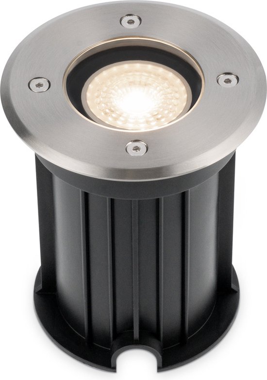 HOFTRONIC Maisy - LED Grondspots voor buiten - Rond - RVS - IP65 ...