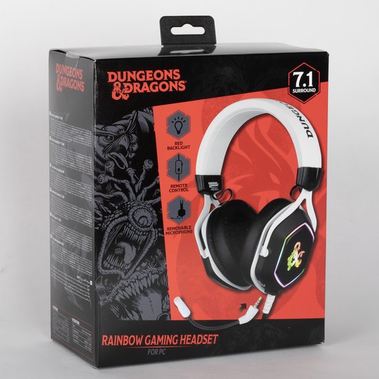 Dungeons & Dragons - pc gaming headset - Rainbow | bol