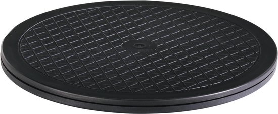 Hama Universeel draaiplateau, S, 25 cm diameter, zwart | bol