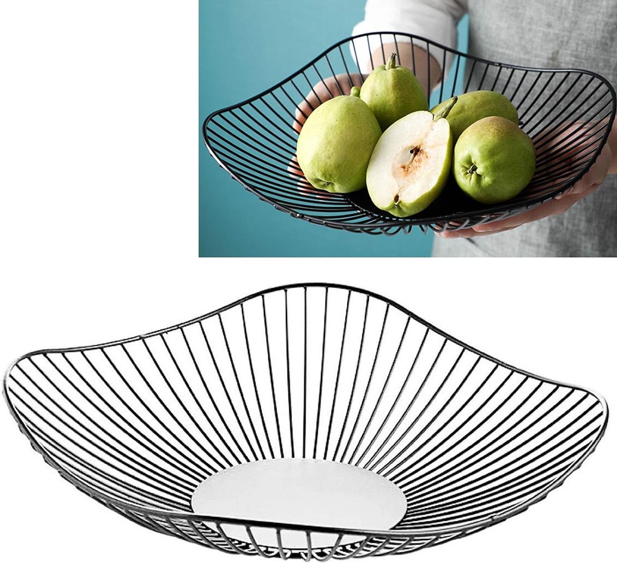 Fruitschaal fruitmand van metaal ijzer fruitmand van ijzerdraad ...