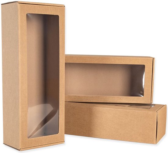 Rechthoekige Mode Doos met Venster, Geschenkdoos 40x15x10 cm | bol