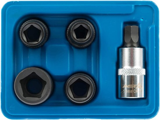 Remklauw doppen set - 5 delig - Remklauw dopset - ASTA | bol