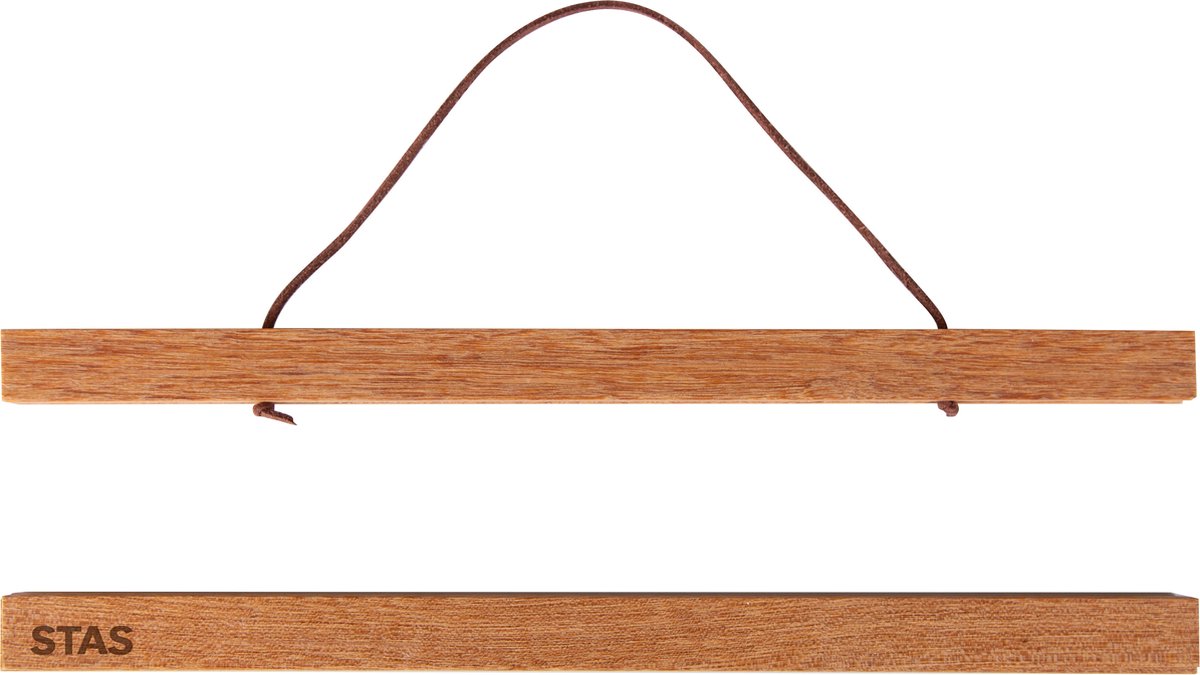 STAS Poster Hanger (84cm) - Bois - Teck - Système d'accroche affiche ...