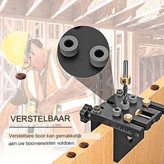 Pocket Hole Jig - Boormal - Boorhulp - 3 in 1 - Zwart | bol