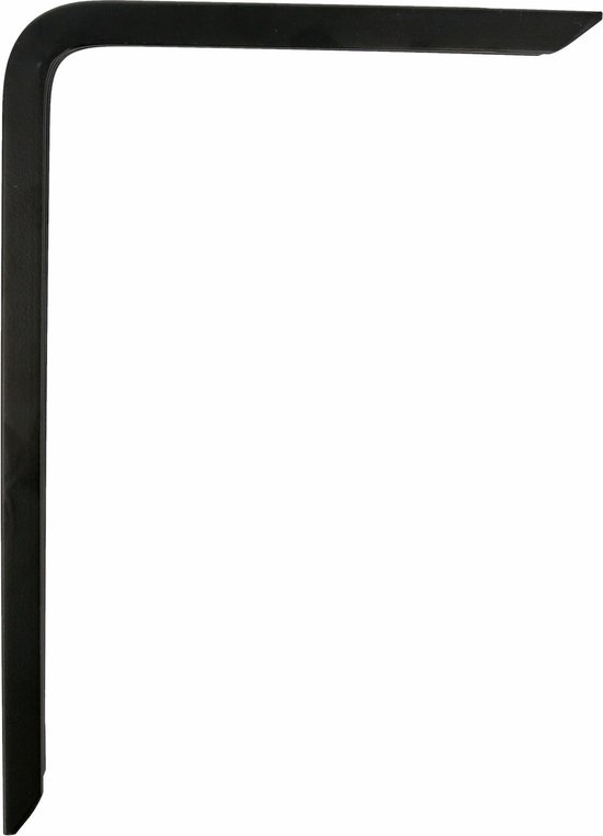 AMIG Plankdrager/planksteun - 2x - aluminium - gelakt zwart - H300 x ...