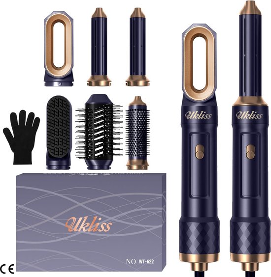 6-in-1 Air Styler Föhnborstel Set - Haardroger - Heteluchtborstel ...