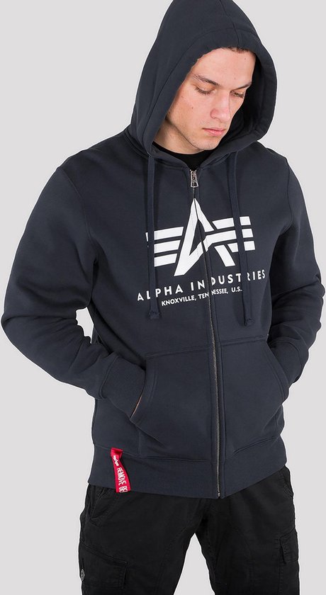 Alpha Industries Basic Zip Hoody Hoodies / Sweatshirts Rep.Blue-M | bol.com