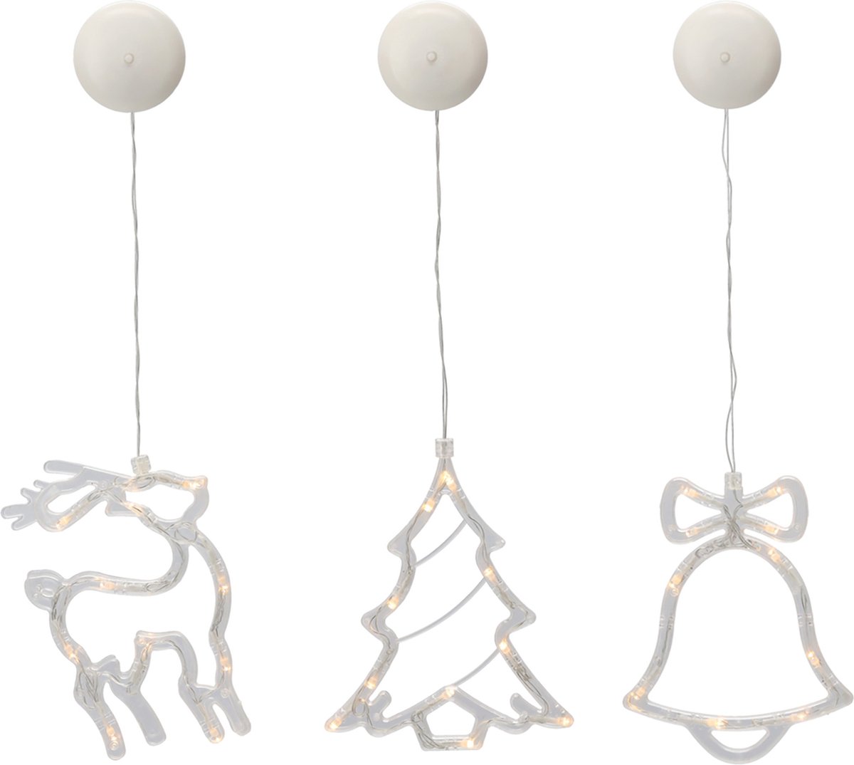 Kerstbel raamdecoratie met zuignap 19cm | bol.com
