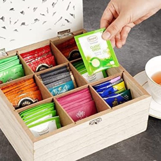 Gratyfied - Theedoos 12 Vaks - Theedoos Zwart | bol