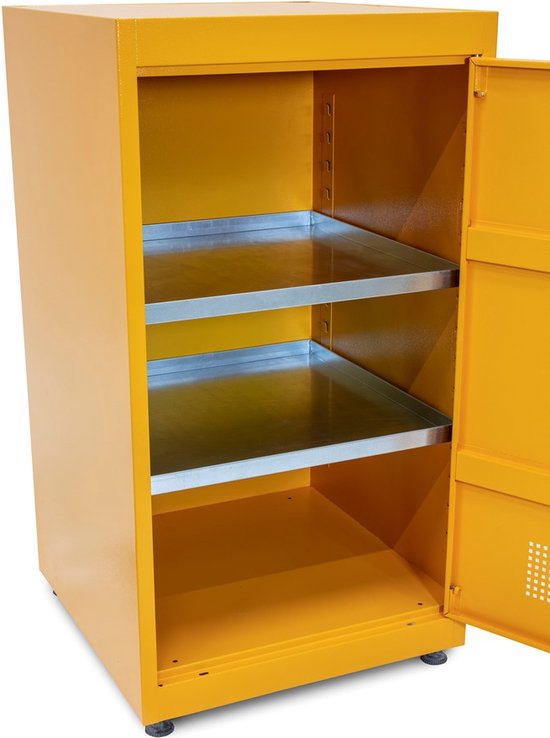 Huvema - Milieukast - chemiekast met 2 legborden - BL CMC 560x570x1000 ...