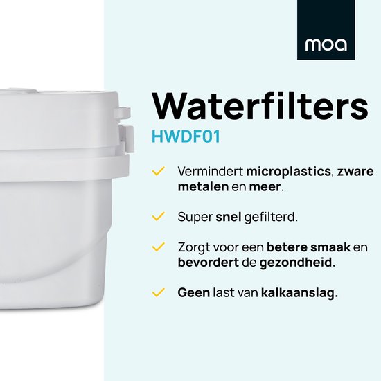MOA Heetwaterdispenser Filters - HWD30B - Kalkvermindering - Chloor ...