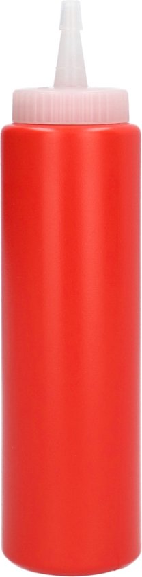 6x Knijpbare Doseerfles 250 ml met Tuitdop - Sausfles, Knijpfles ...