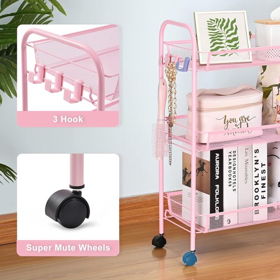 multifunctionele trolley met wieltjes voor keuken, kantoor, badkamer ...