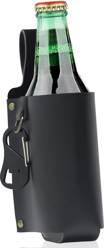 Bierhouder, 1 zwarte bierholster, tailletas, reistas voor bier, fles ...