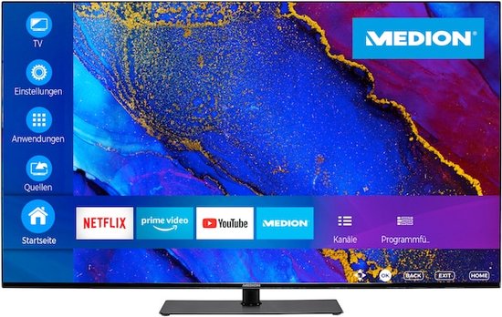 Medion Smart TV X15567 (MD 30128) - 55 inch (139 cm) - 4K Ultra HD ...