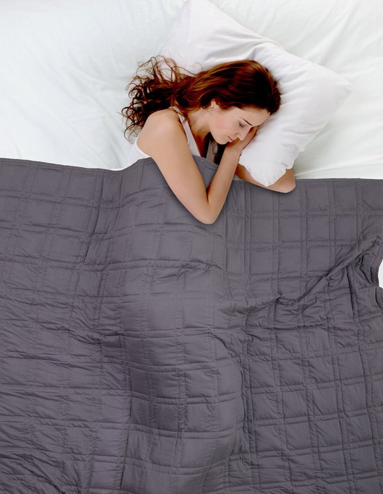 SleepMed Verzwaringsdeken - 7 KG - 150 x 200 cm - Glaskralen - Antraciet - Betere... | bol