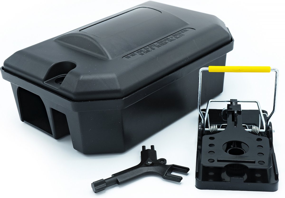 Rotech Bullet Rattenvoerdoos met professionele rattenval - Rattenbox ...