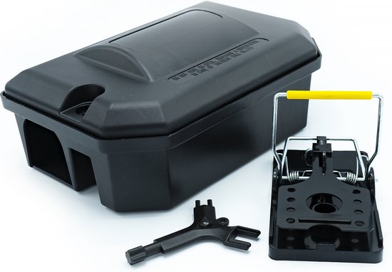 Rotech Bullet Rattenvoerdoos met professionele rattenval - Rattenbox ...