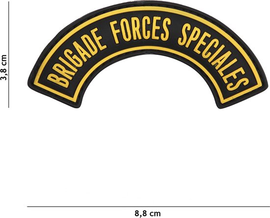 101 Inc Embleem 3D Pvc Brigade Forces Speciales Geel 9030 | bol