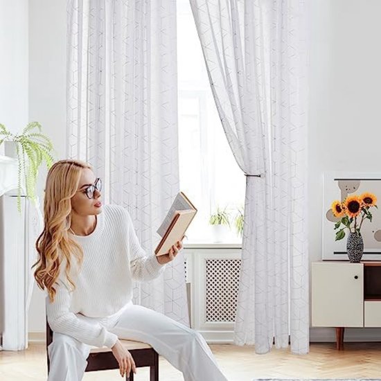 Vitrage Kant en Klaar met Haakjes - Vitrage Gordijnen - Vitrages ...