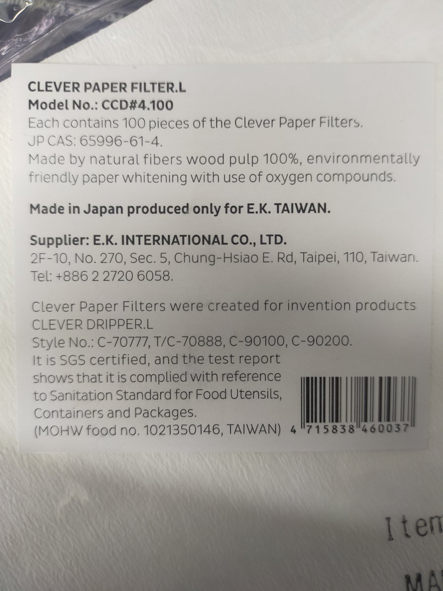 Clever Dripper - Paper Filters - Size L 100 Pieces - Bag | bol