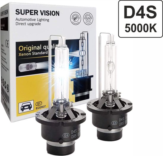 Xenon D4S Lampen 5000K (Set van 2): Helder Wit Licht voor Grootlicht ...