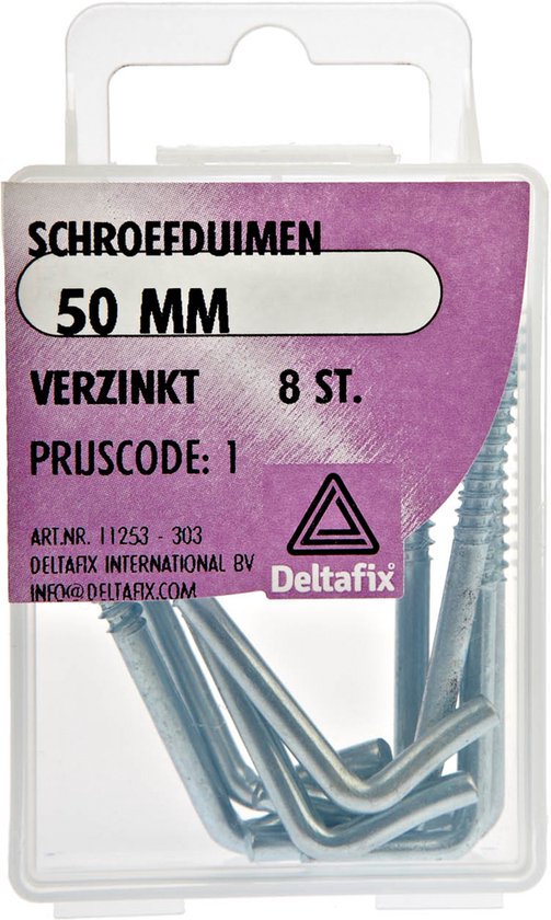 Deltafix Screw Thumbs - 24x - métal galvanisé - 50 mm - fixations ...