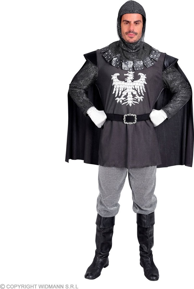 Widmann - Middeleeuwse & Renaissance Strijders Kostuum - Donkere Ridder ...