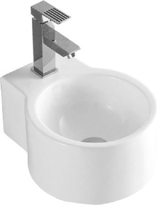 Aloni Mini Fontein Met Kraangat - 35x28x16cm - Wit | bol