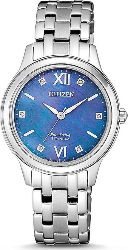 Citizen Super Titanium Horloge - Citizen dames horloge - Zilver ...