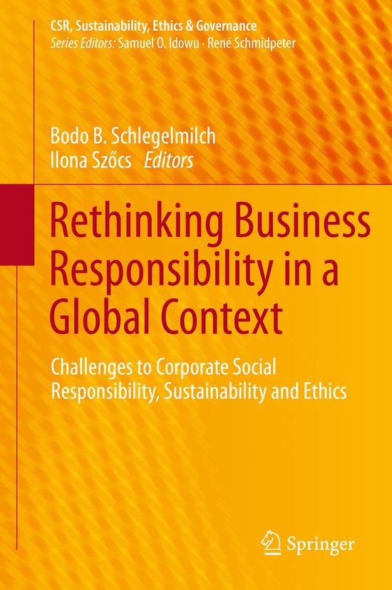CSR, Sustainability, Ethics & Governance - Rethinking Business ...