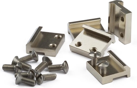 Massoth - Rail Clamps G Scale Nickel-plated 15mm 50/pack (?/21) * - modelbouwsets,... | bol