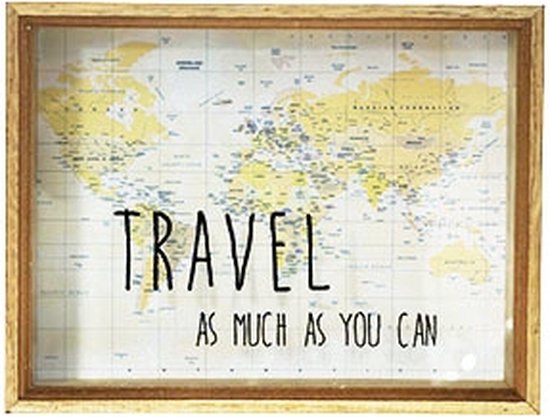 SPAARPOT TRAVEL HOUT 26X20XH6CM | bol
