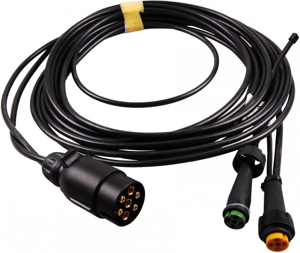 Hoofdkabel Aspock - 5 meter lang - 7-polig - voorzien van 2x 5-polige ...