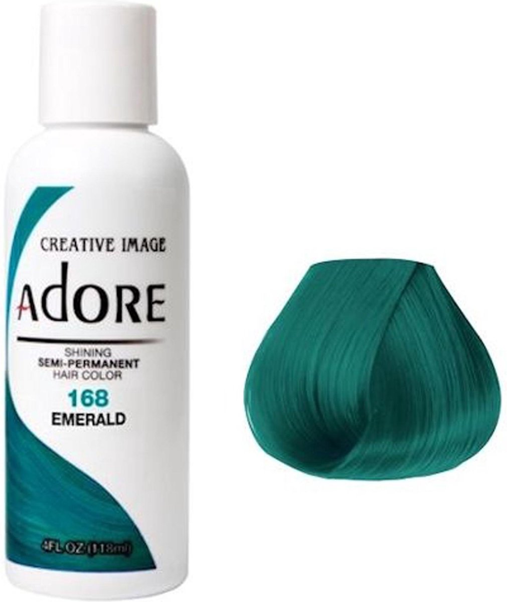 Adore Shining Semi Permanent Hair Color Emerald-168 haarverf | bol.com