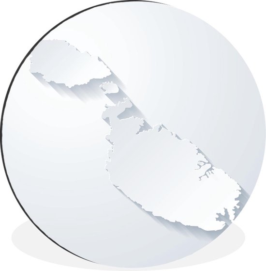 Une illustration blanche de Malte Wall cercle aluminium ⌀ 90 cm ...
