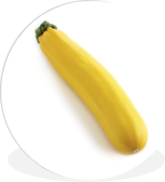 Courgette jaune ou courge à moelle sur fond blanc Assiette en plastique ...