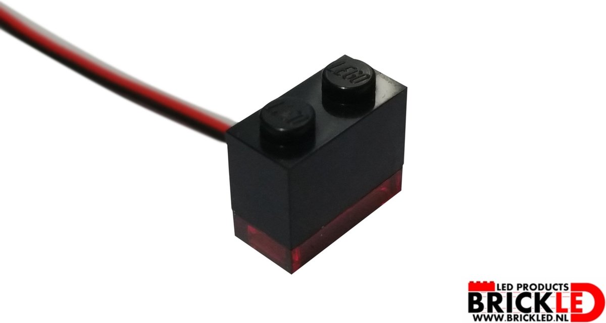 BrickLED 3 x Standaard lampje - Rood - Verlichting Geschikt voor LEGO ...