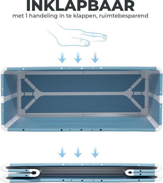 Foresta inklapbaar ligbad XL –136cm – Zitbad voor volwassenen - Bath ...