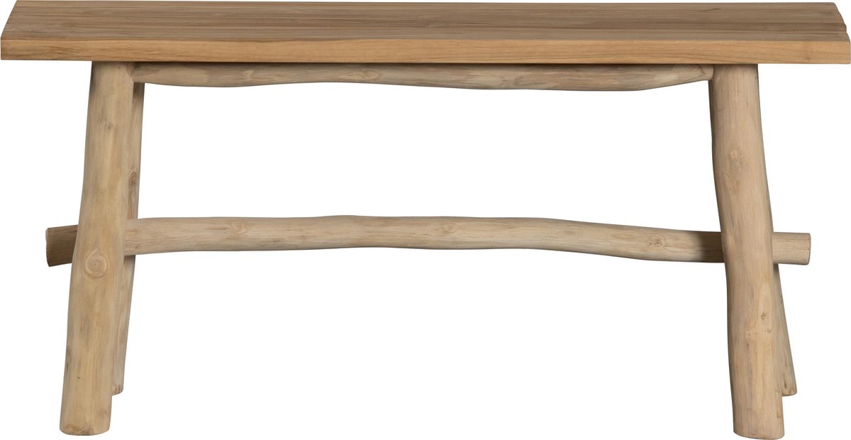 WOOOD Brett Bankje - Teak - Naturel - 48x100x31 | bol.com