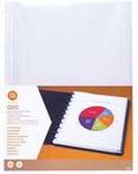 M by Staples A4 Showtas, Polypropyleen, 11-gaats, Transparant (pak 25 ...