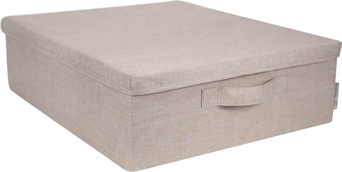 Bigso Box of Sweden Opbergbox onder bed beige - Beige - Stapelbaar ...