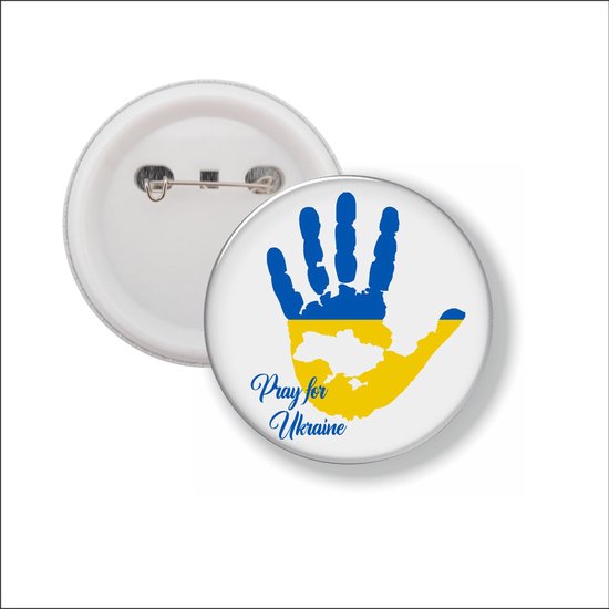 Button Met Speld - Pray For Ukraine - Oekraine | bol