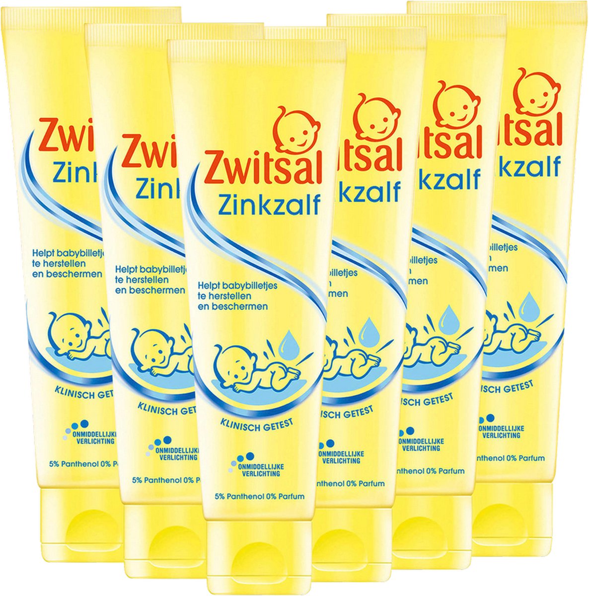 Zwitsal - Baby Zinkzalf - Tube - 6 x 100ml - Voordeelverpakking | bol.com
