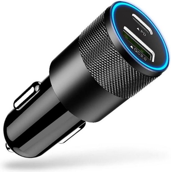Autolader Usb C And Usb C Usb C Kabel 2 Meter Auto Oplader Usb C