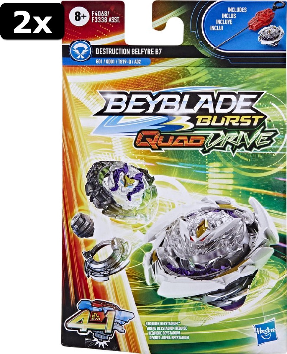 2x Beyblade Quad Drive Starter Pack Destruction Belfyre - Tol | bol.com